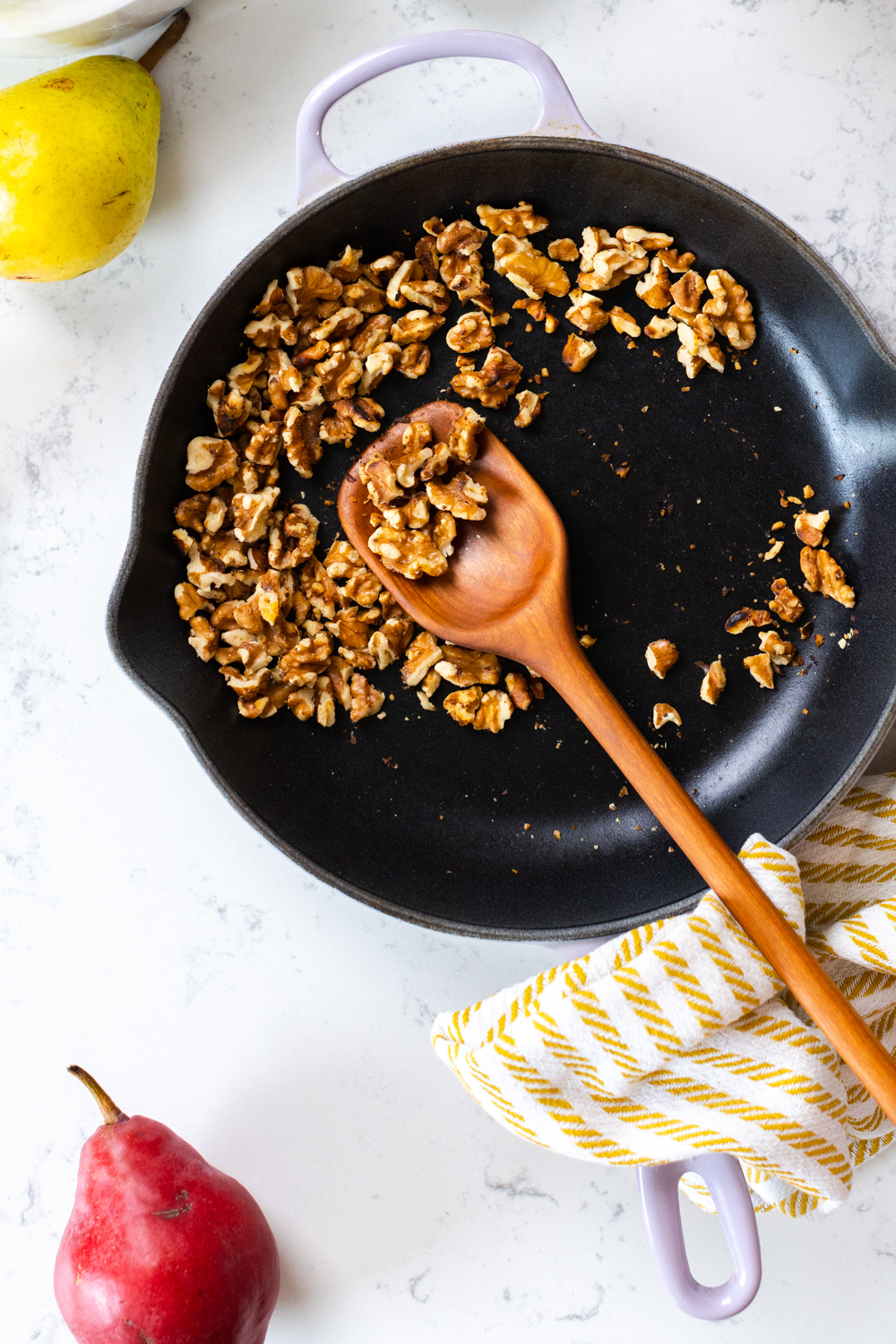 Spiced Pear & Walnut Dutch Baby | Baking the Goods