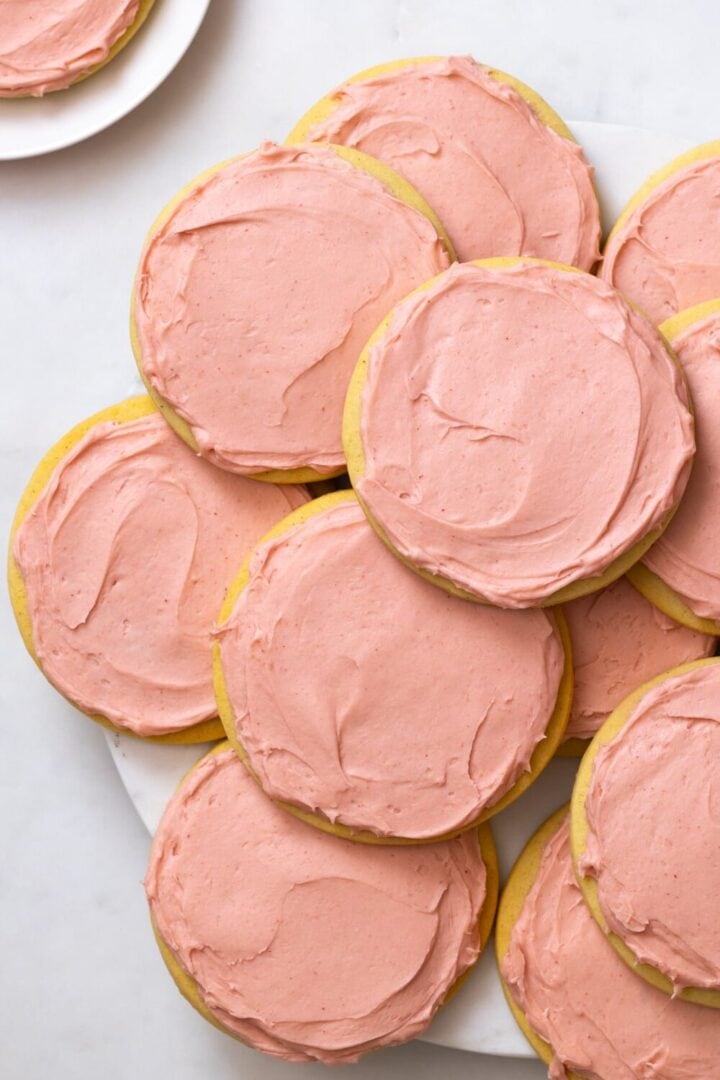 Big Maple Cream Cheese Frosted Cookies | Baking the Goods