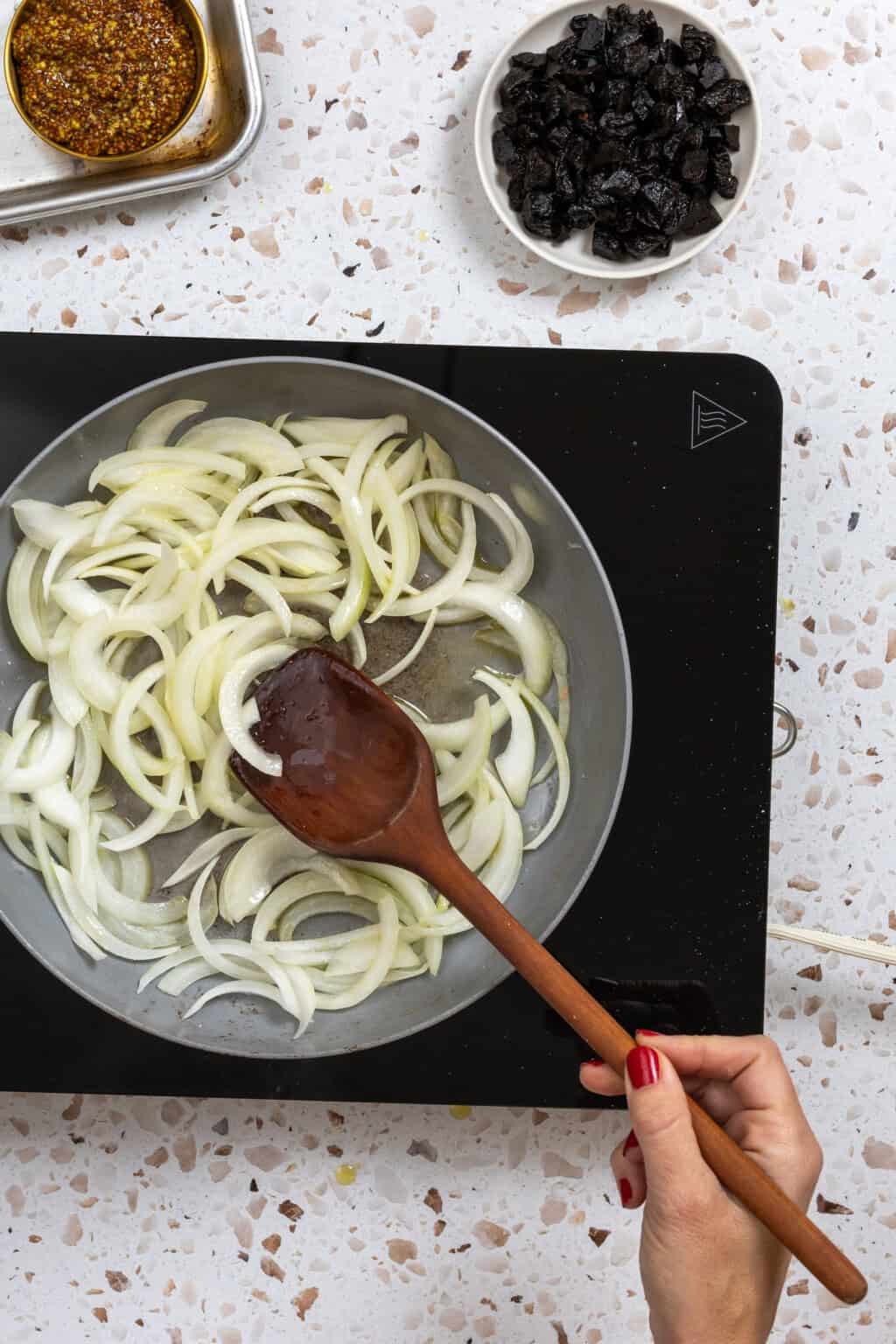 Prune Onion Fontina Puff Pastry Tarts | Baking the Goods