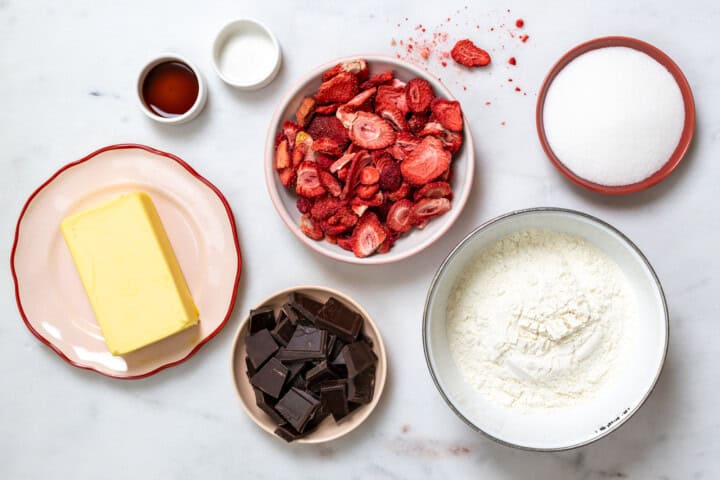 Chocolate Dipped Strawberry Cookies | Baking the Goods